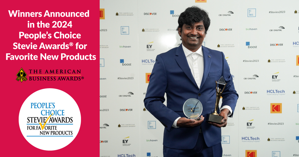 Winners Announced in 2024 People’s Choice Stevie® Awards for Favorite New Products